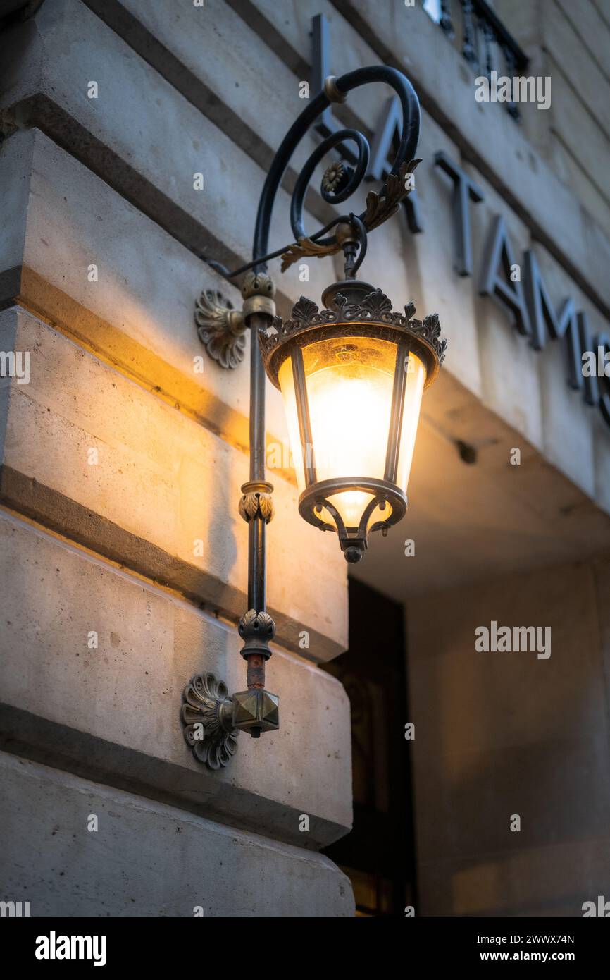 Street lamp on building hi-res stock photography and images - Alamy