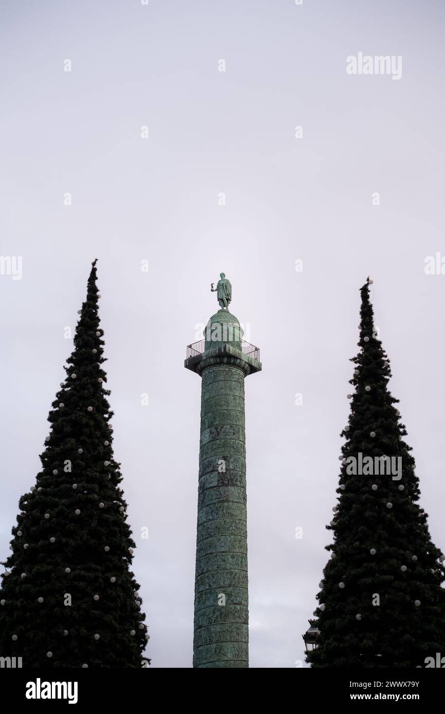 The Vendome Column in Paris, France Stock Photo - Alamy