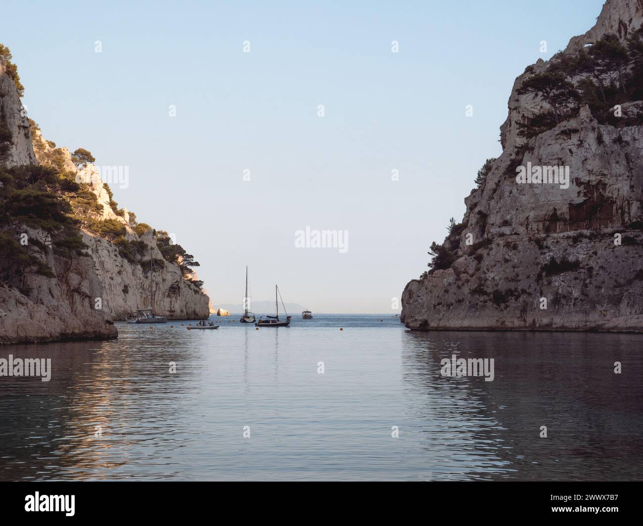 The Calanques National Park, near Marseille in the south of France ...