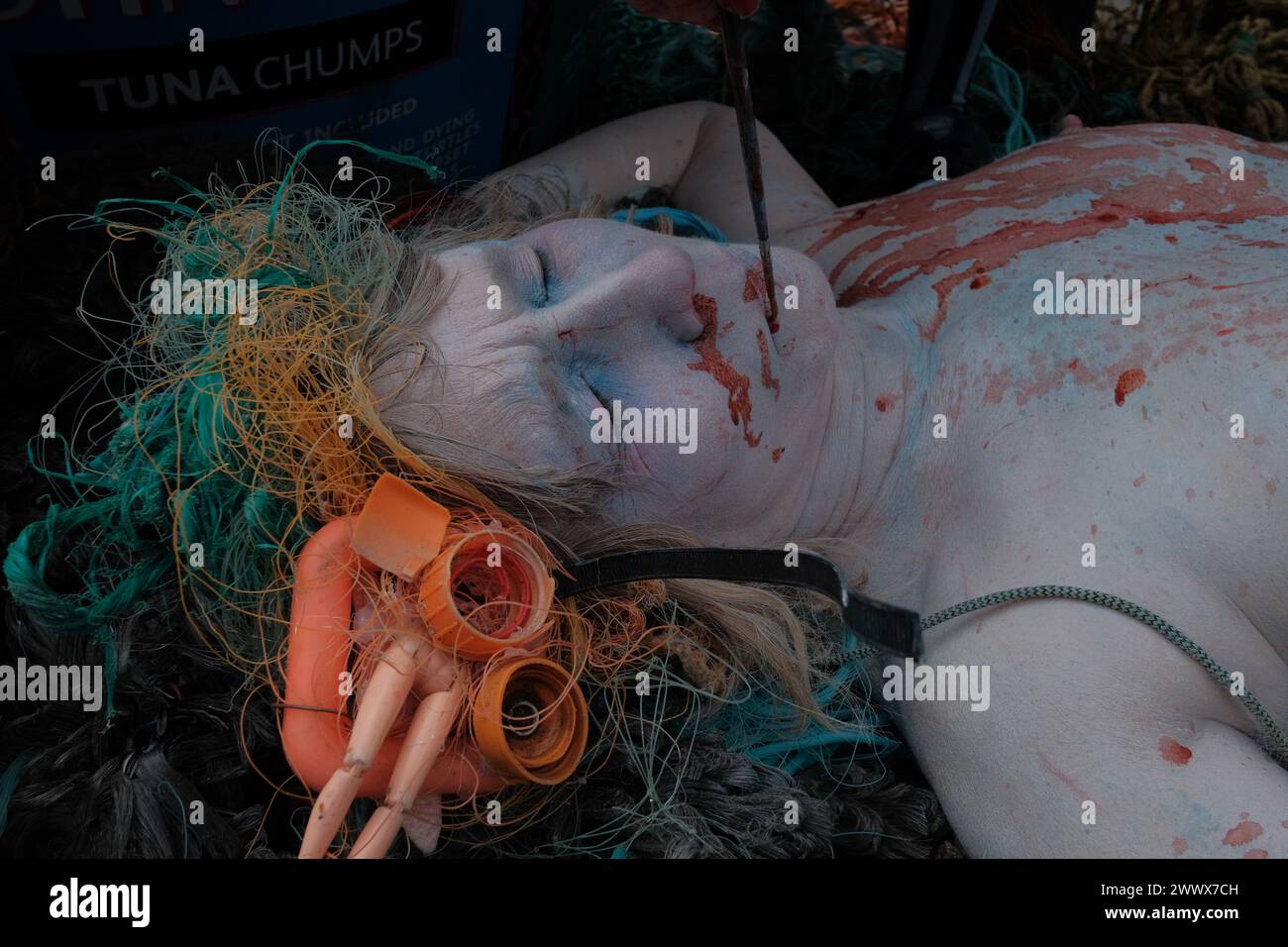 London, UK. 26th Mar, 2024. Ocean Rebellion, an environmental activist ...