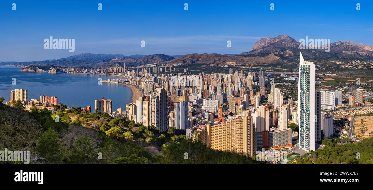 Benidorm is a popular summer resort on the Spanish Costa Blanca on the ...