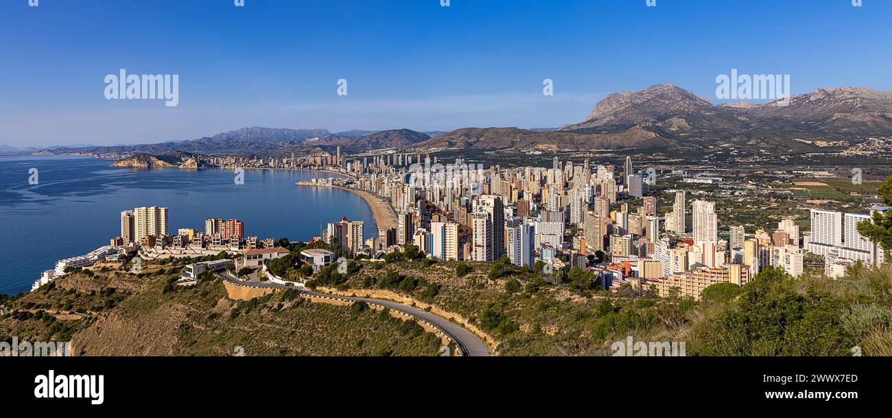 Benidorm is a popular summer resort on the Spanish Costa Blanca on the ...