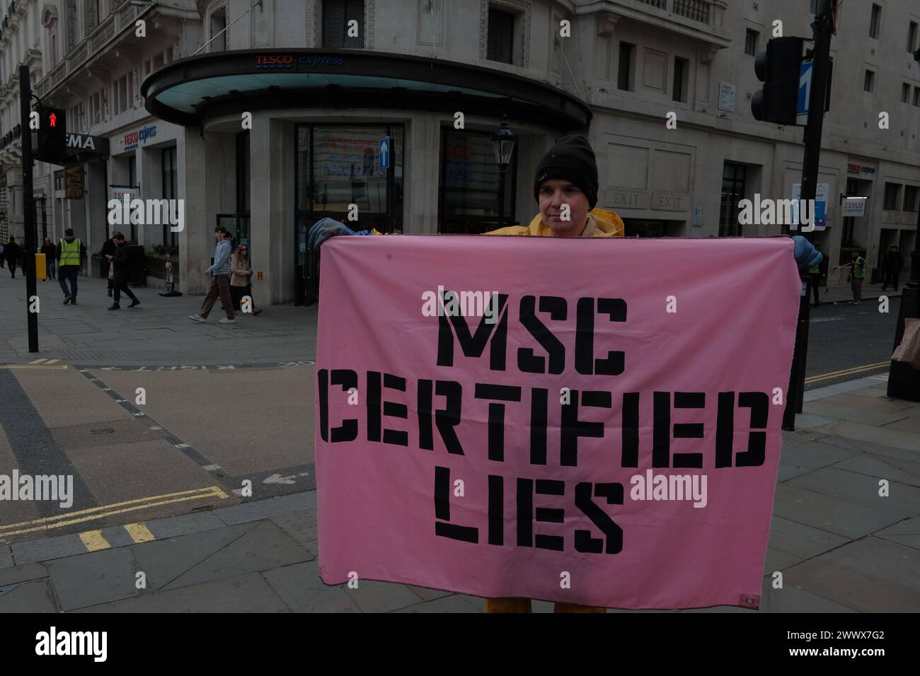 London, England, UK. 26th Mar, 2024. Ocean Rebellion, an environmental ...
