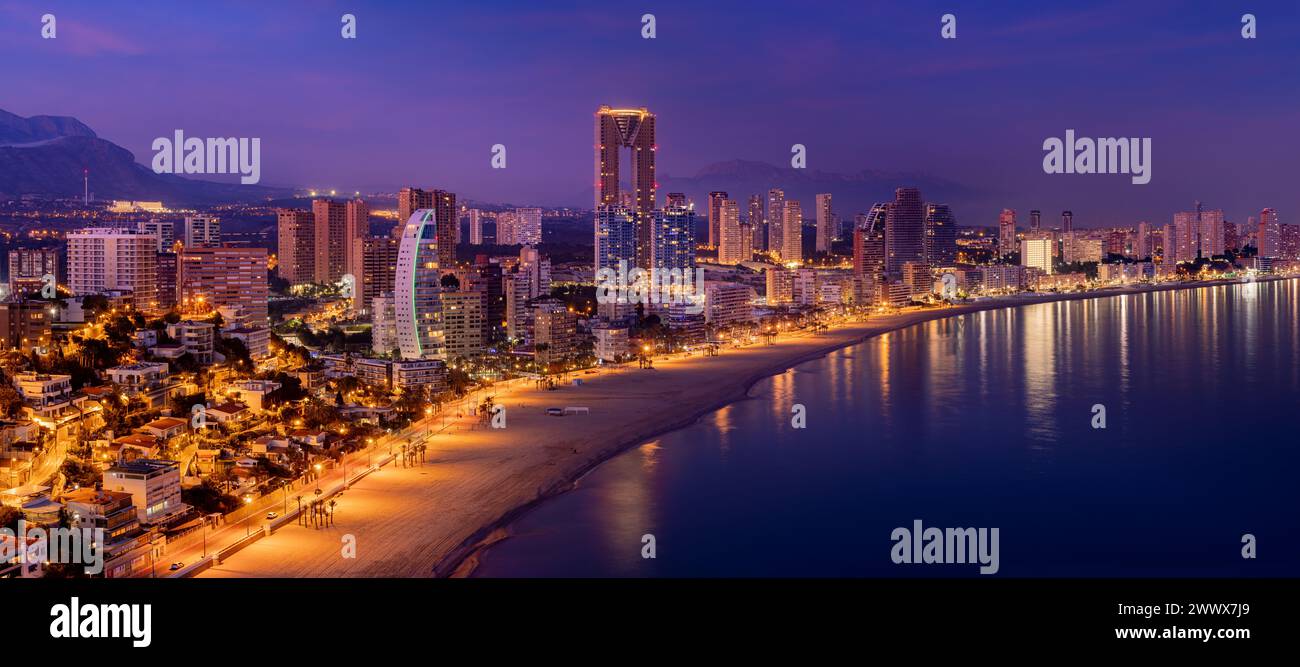 Benidorm is a popular summer resort on the Spanish Costa Blanca on the ...