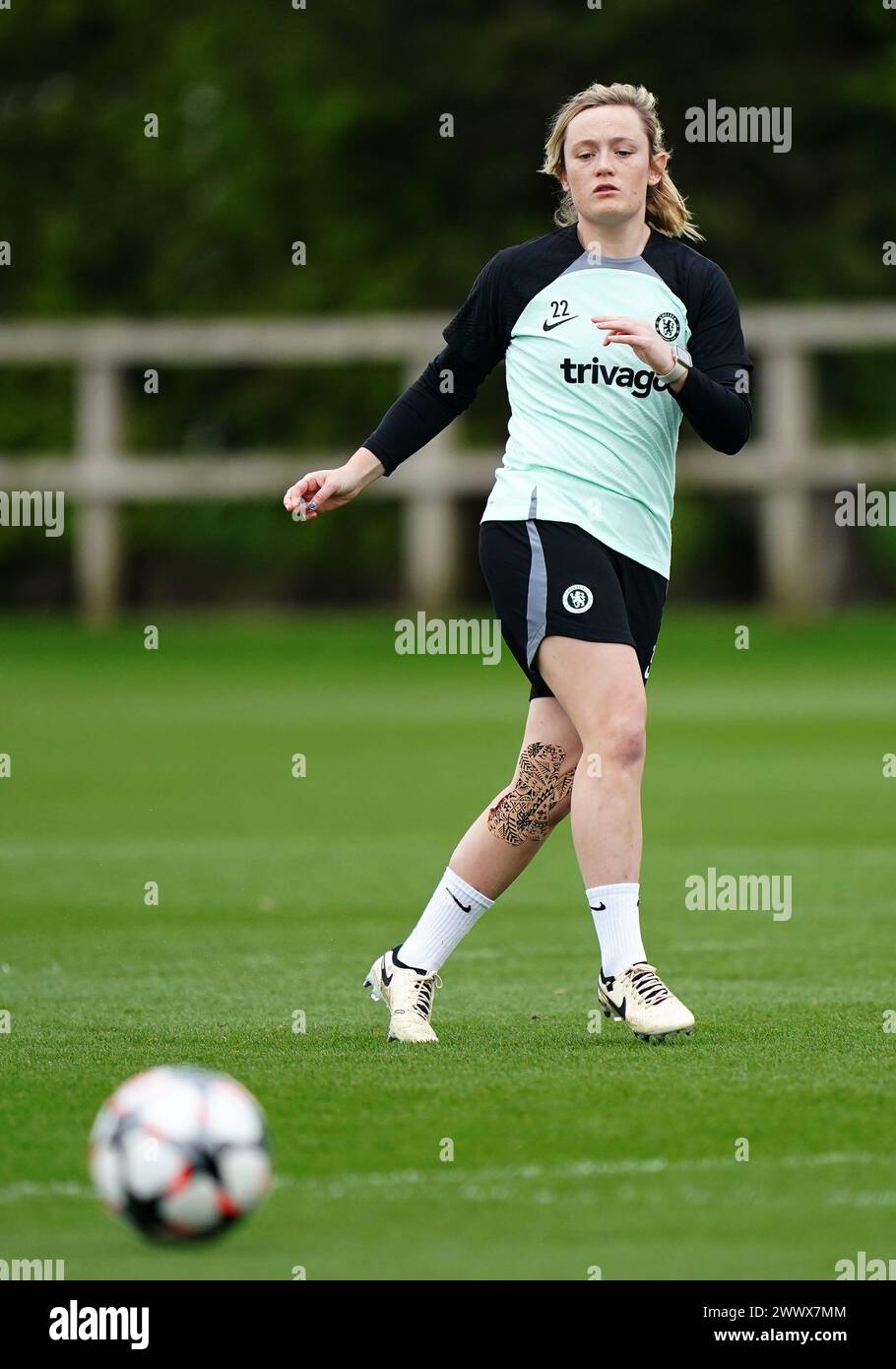 Chelsea's erin cuthbert during a training session at cobham training ...