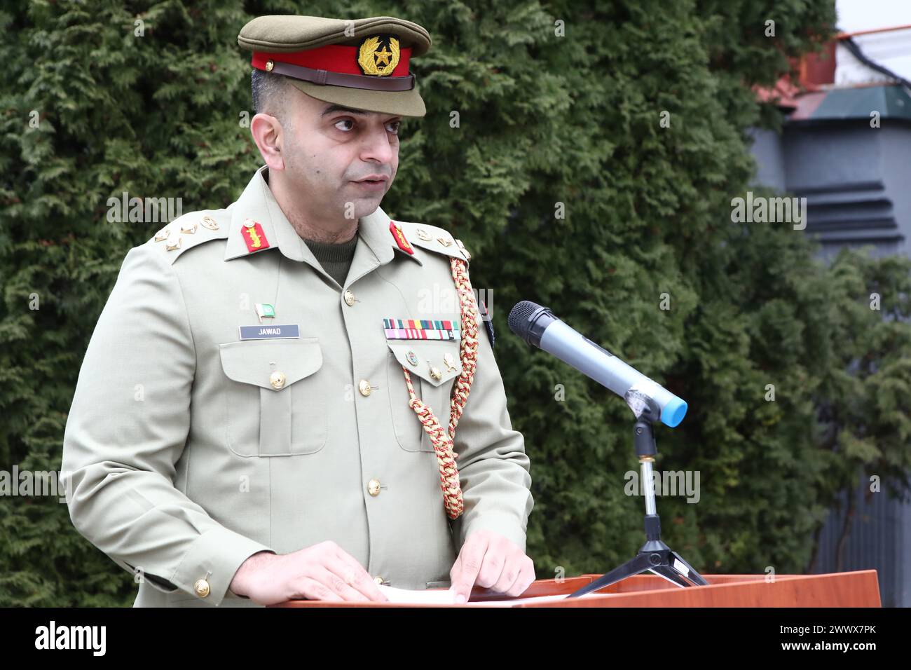 KYIV, UKRAINE - MARCH 23, 2024 - Military Attache of the Embassy of Pakistan in Ukraine ...