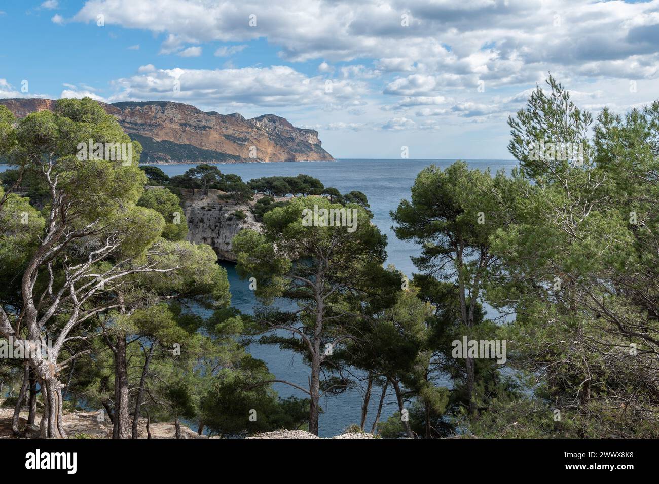 The Calanques National Park, near Marseille in the south of France ...