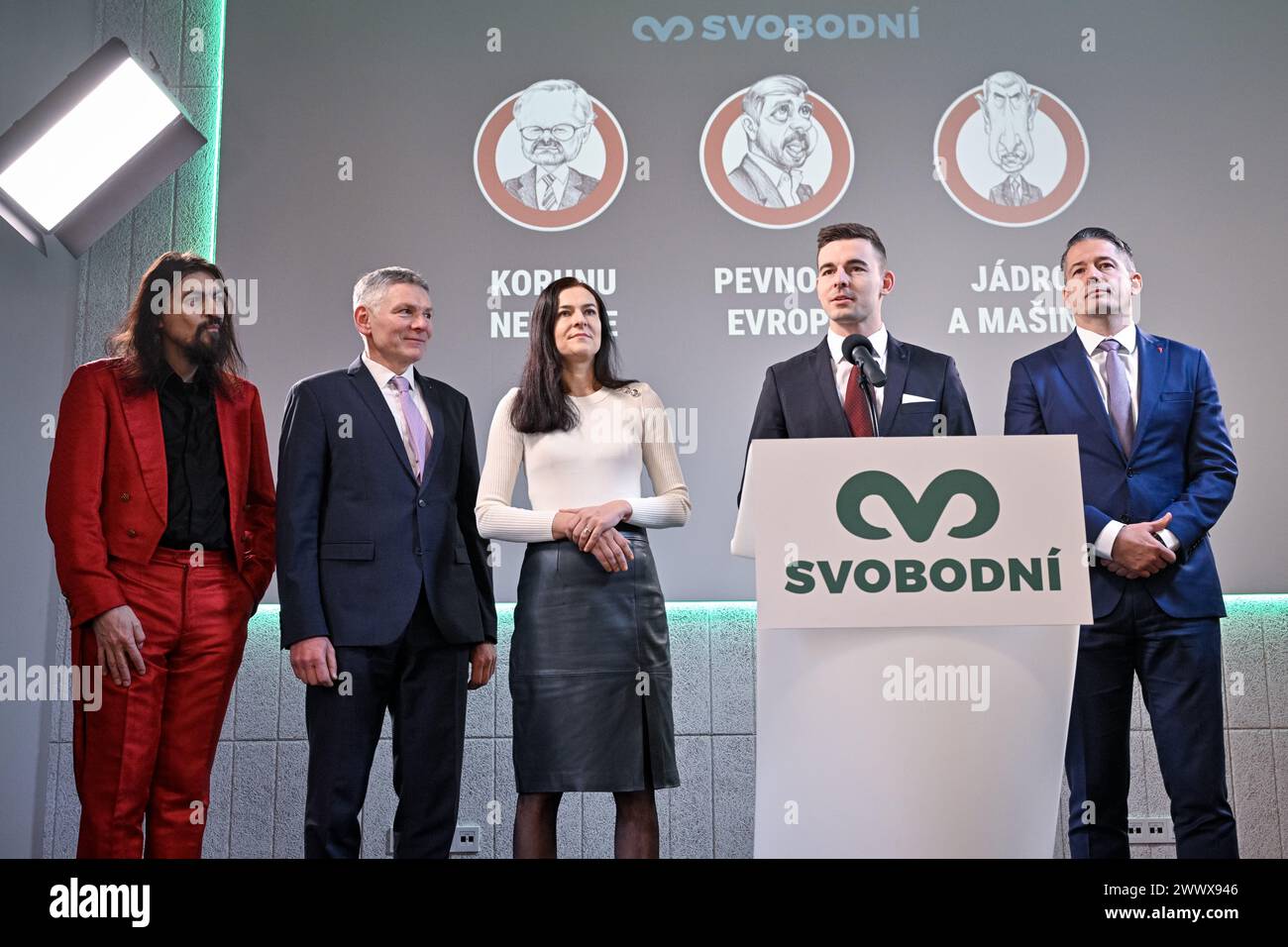 Prague, Czech Republic. 26th Mar, 2024. (L-R) Composer Varhan ...