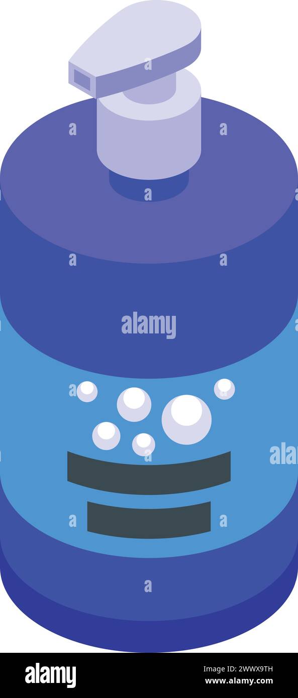 Soap liquid dispenser icon isometric vector. Natural ingredients ...