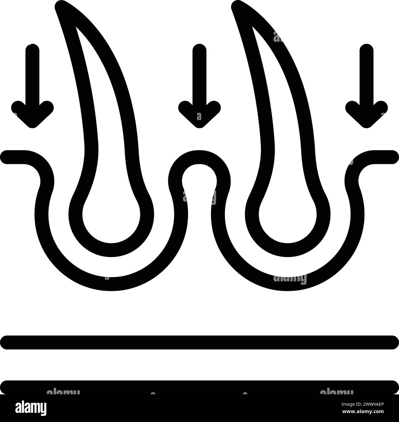 Examination of the scalp Stock Vector Images - Alamy