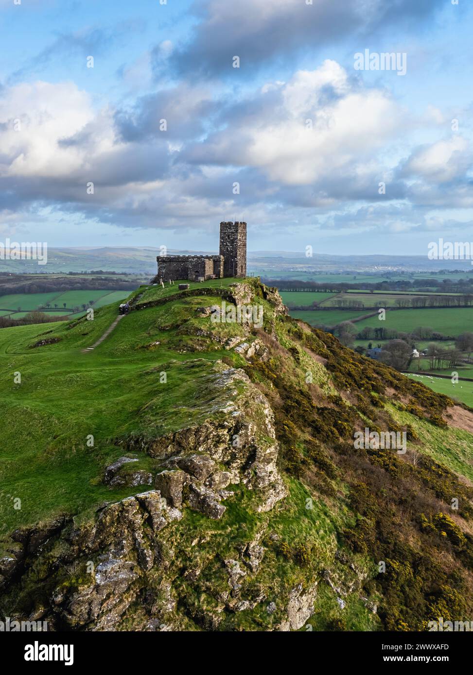 Brentor Church, St Michael's Church, Brentor, Dartmoor Park, Tavistock ...