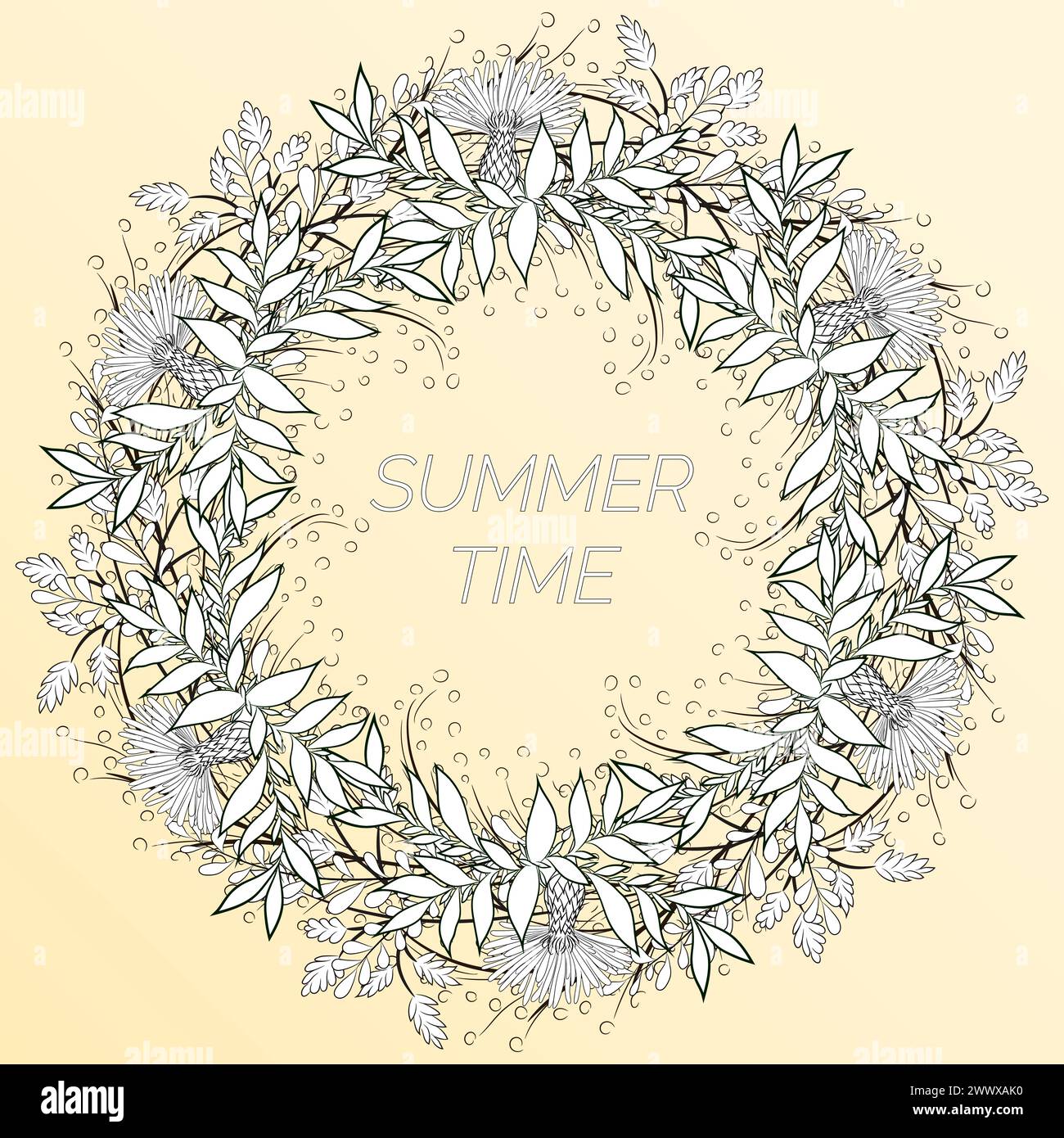 Birthday bouquet coloring page hi-res stock photography and images - Alamy