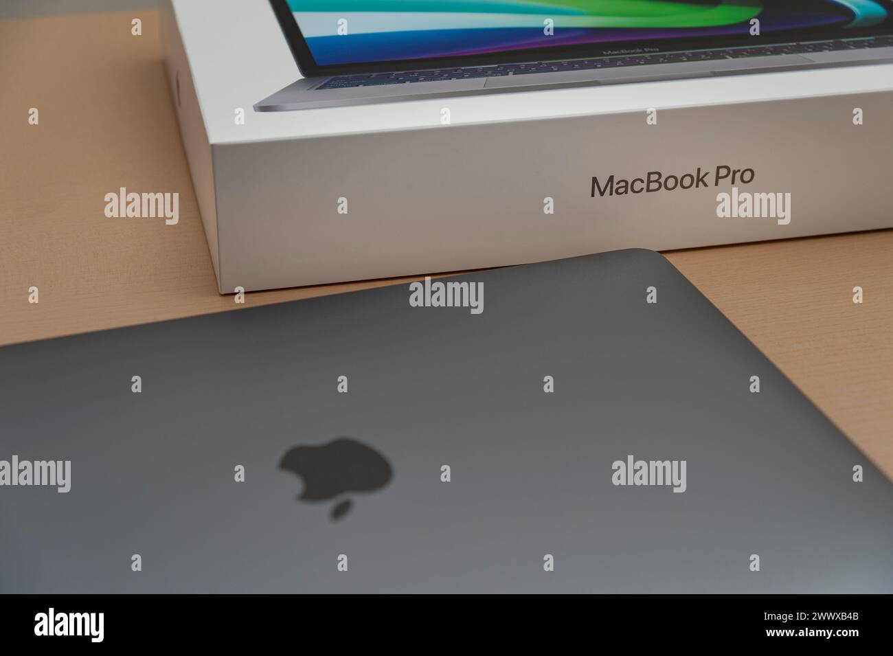 Fuji City, Shizuoka-Ken, Japan - January 22, 2022: MacBook Pro m1 13 ...