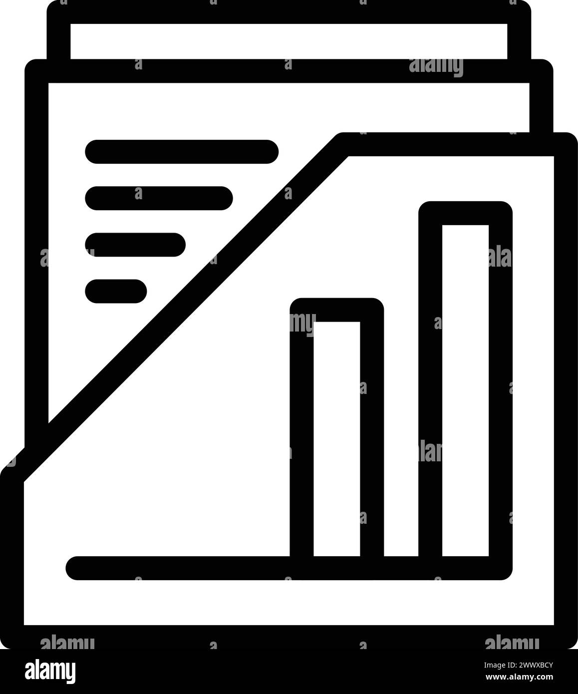 Durable paper tray icon outline vector. Cabinet document shelf. Archive ...