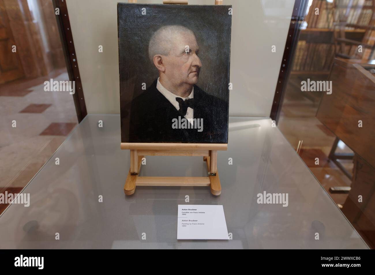 Vienna, Austria. Special exhibition for Anton Bruckner's 200th birthday ...