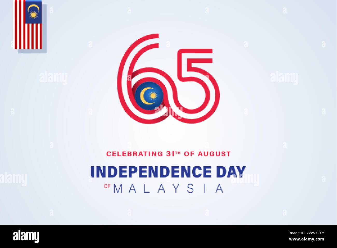 Happy 31st August Malaysia Independence Day Vector Illustration ...