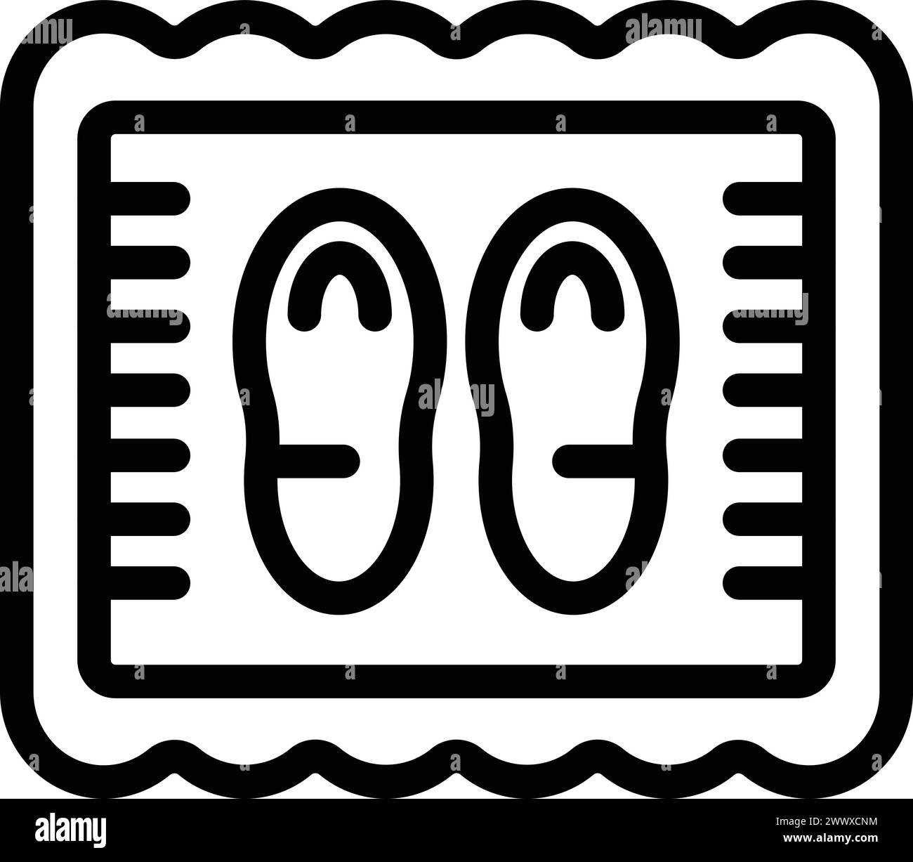 Welcome Mat Clipart Black And White