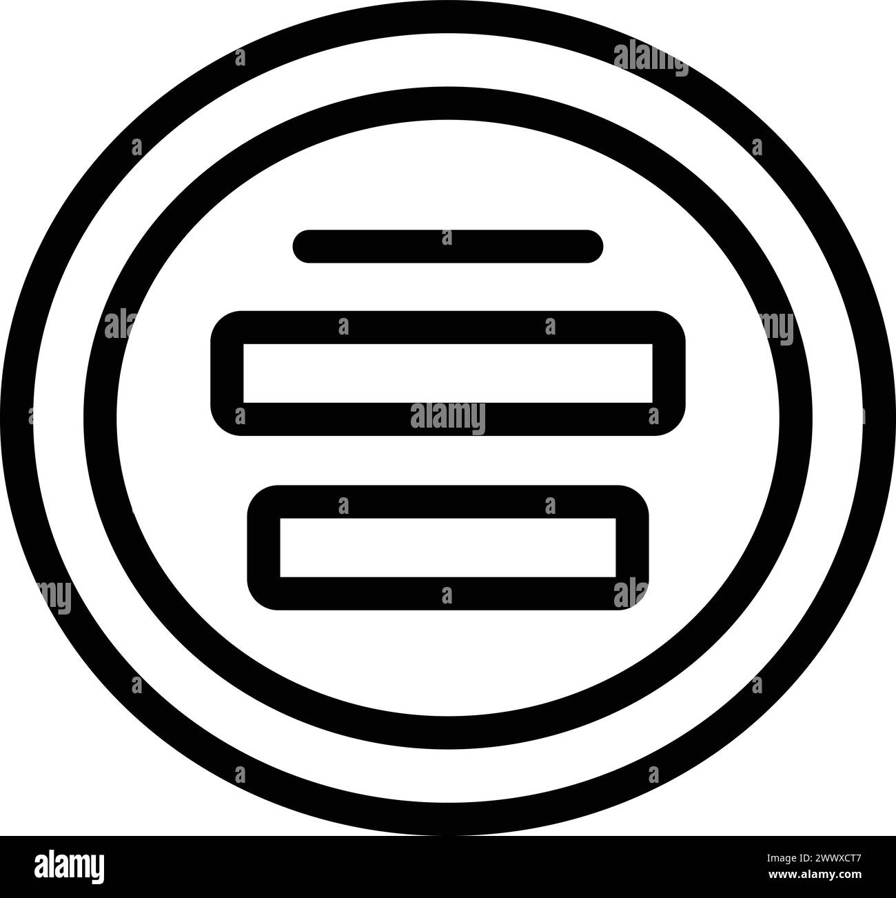 Round shaped doormat icon outline vector. Cozy home entrance ...