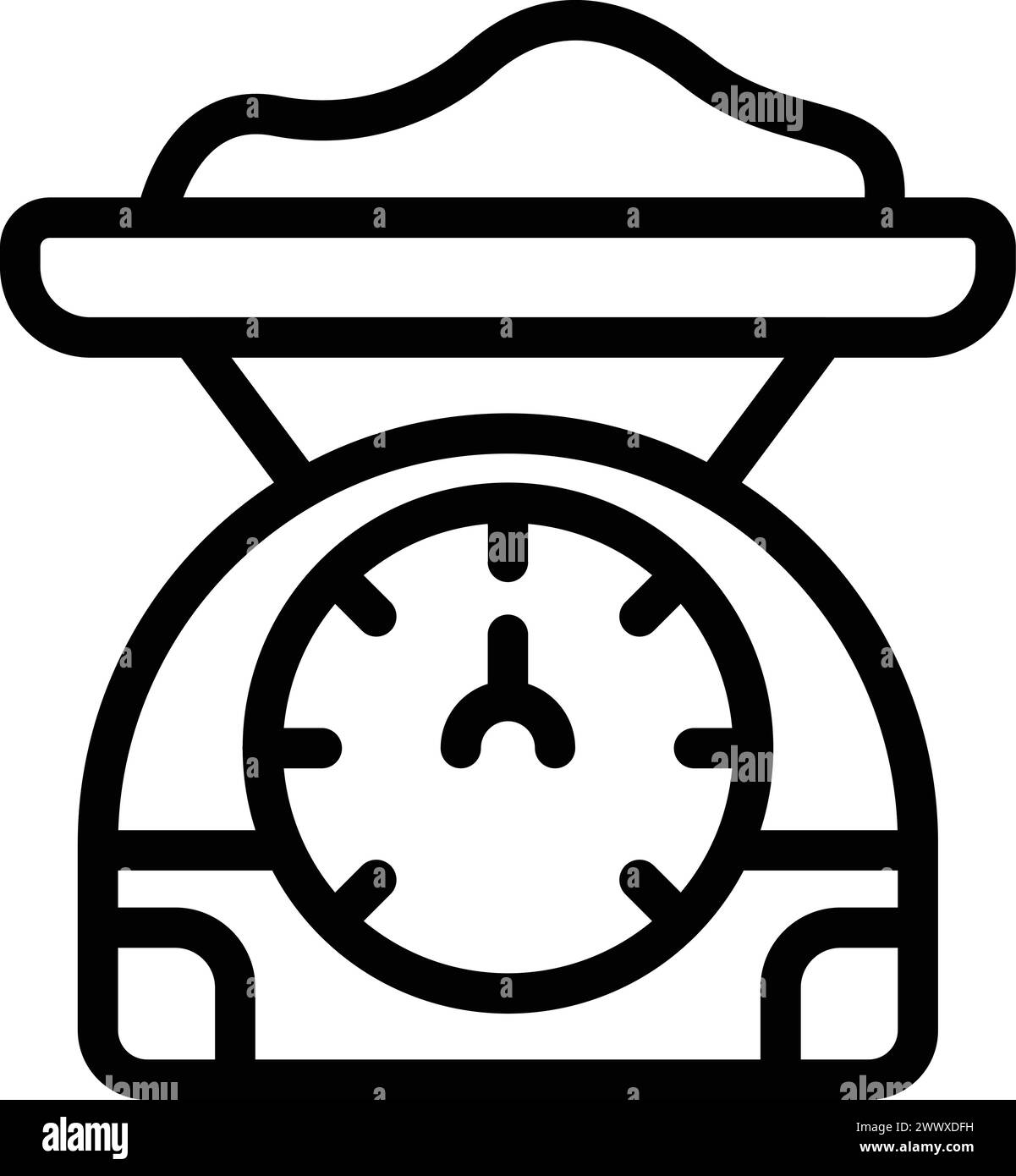 Domestic weigh scales Black and White Stock Photos & Images - Alamy