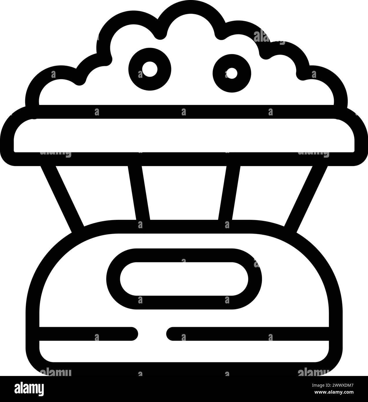 Culinary weighing scale icon outline vector. Balance instrument. Food ...