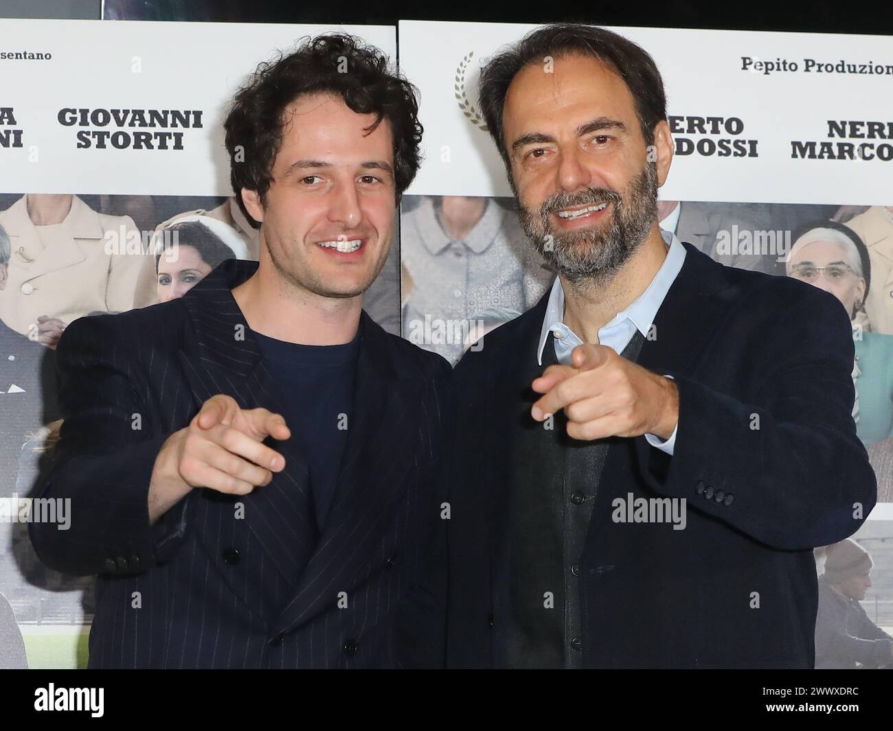 Rome, Italy. 26th Mar, 2024. Rome, Adriano cinema, photocall for the film "Zamora". In the photo ...