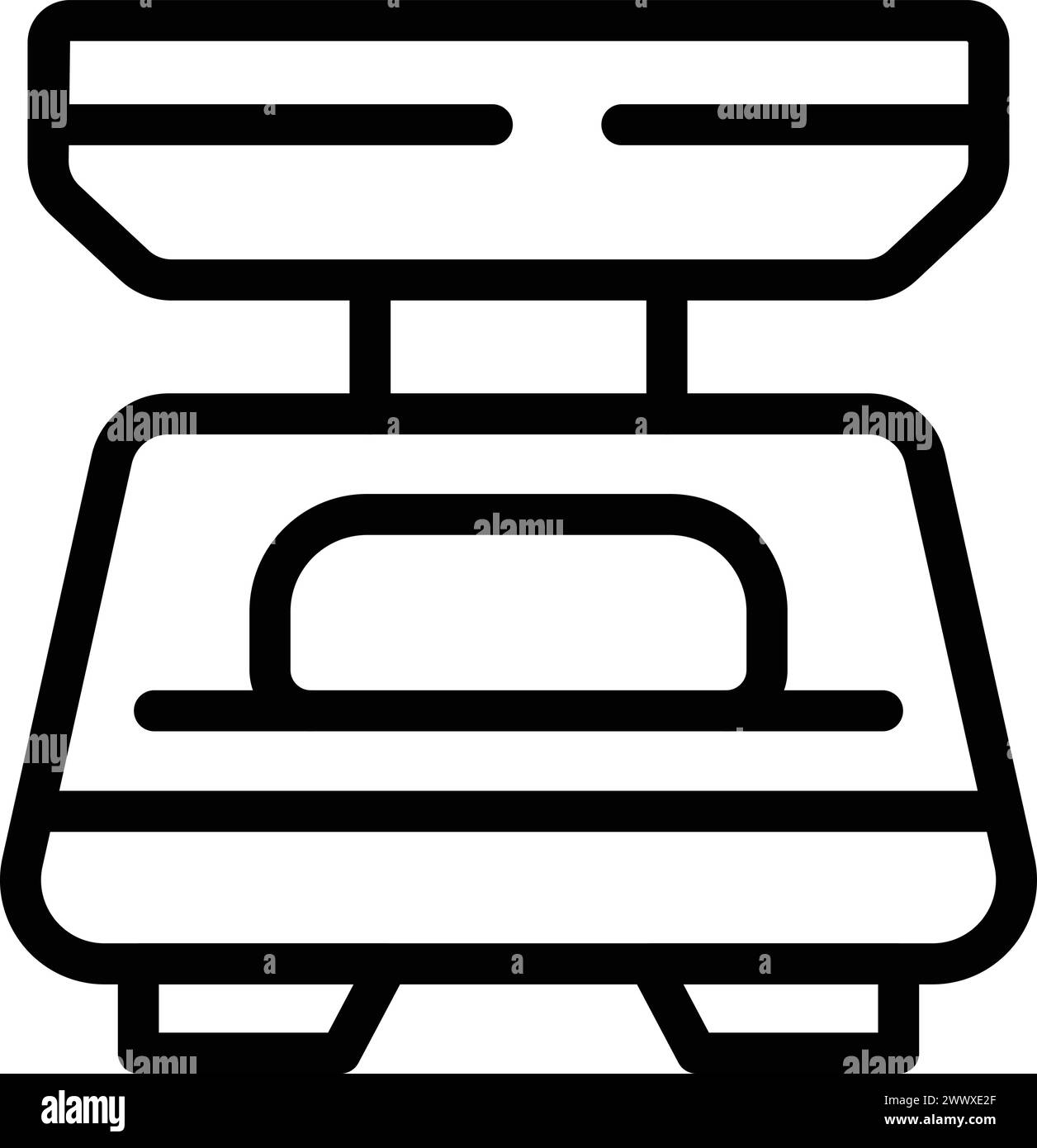 Nutrition food scale icon outline vector. Caloric measurement. Culinary ...