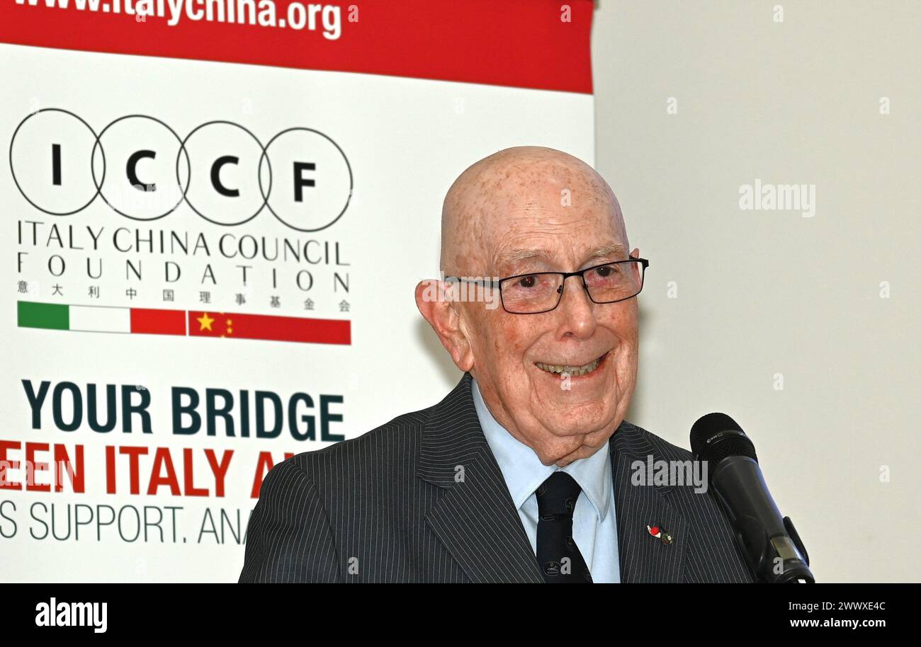 Mario boselli presidente italy china council foundation iccf hi-res ...