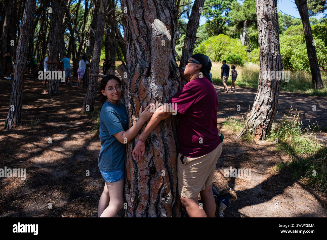 Mis vacaciones con mi familia en Argentina. Buenos Aire y Miramar Stock ...