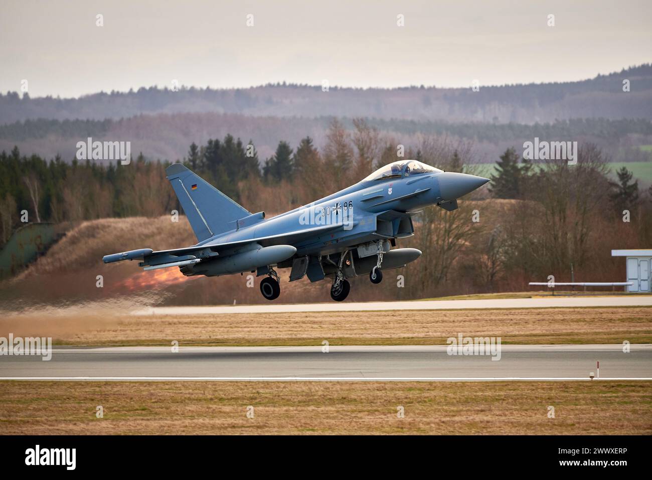 Laage, Germany: 02-07-2024: Eurofighter - Typhoon Fighter Jet Taking ...