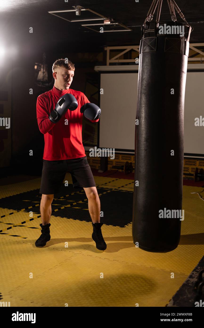 Strong handsome male boxer working hi-res stock photography and images ...