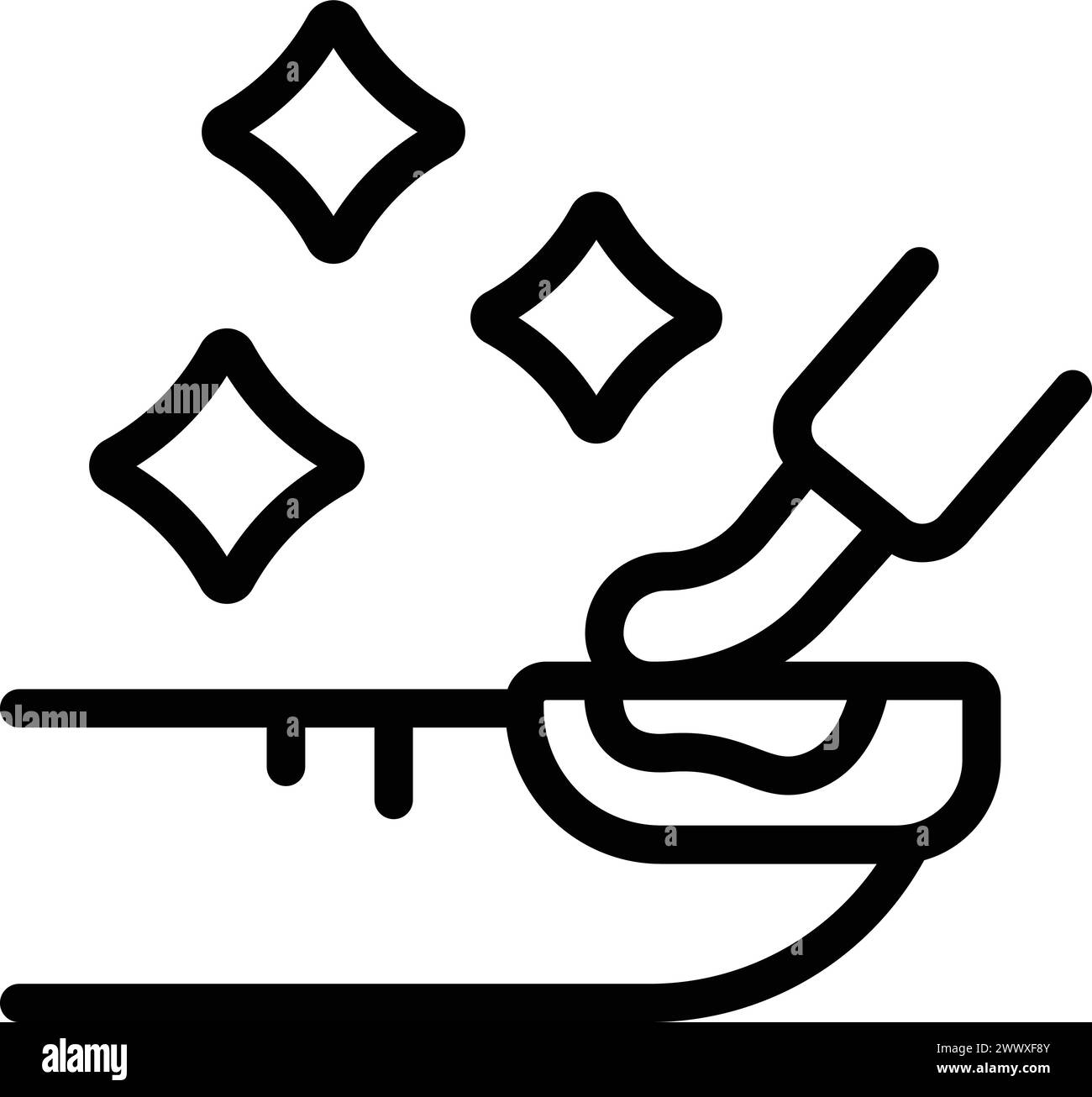 Apply enamel paint Stock Vector Images - Alamy