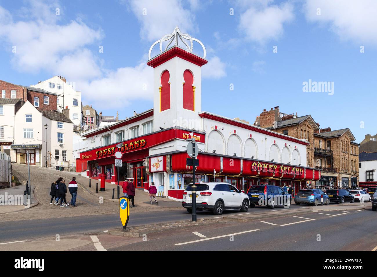 Scarborough Seafront, North Yorkshire Coast, England, UK Stock Photo ...