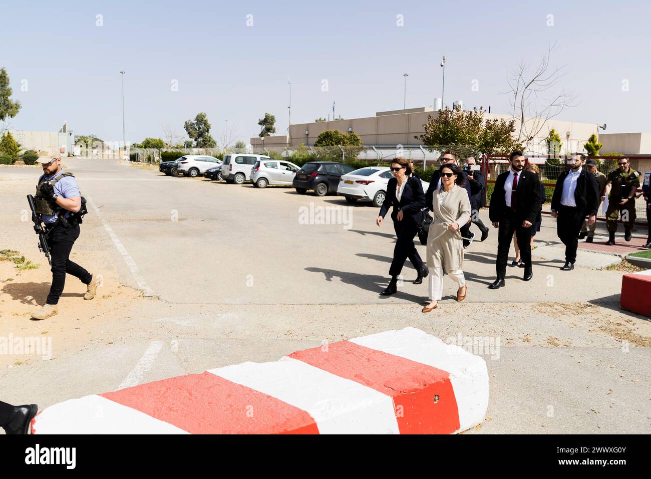 Kerem Schalom, Israel. 26th Mar, 2024. Annalena Baerbock (Alliance 90 ...