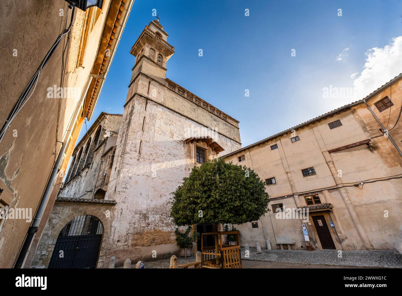 a beautiful convent de Santa Clara in Palma de Mallorca, Spain, Europe ...