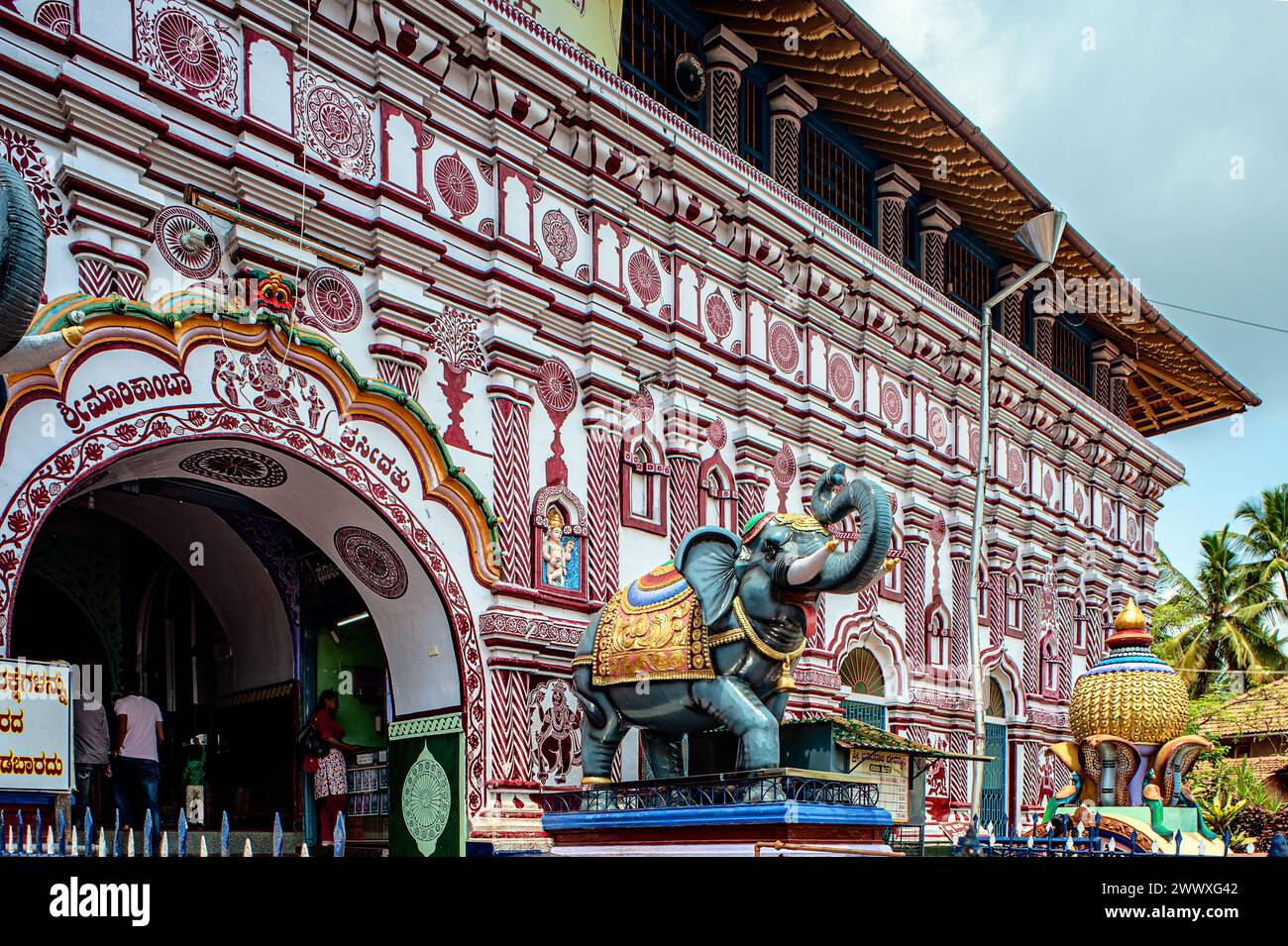 06 04 2014 Vintage Old Shri Marikamba Temple Sirsi U.K Karnataka India ...