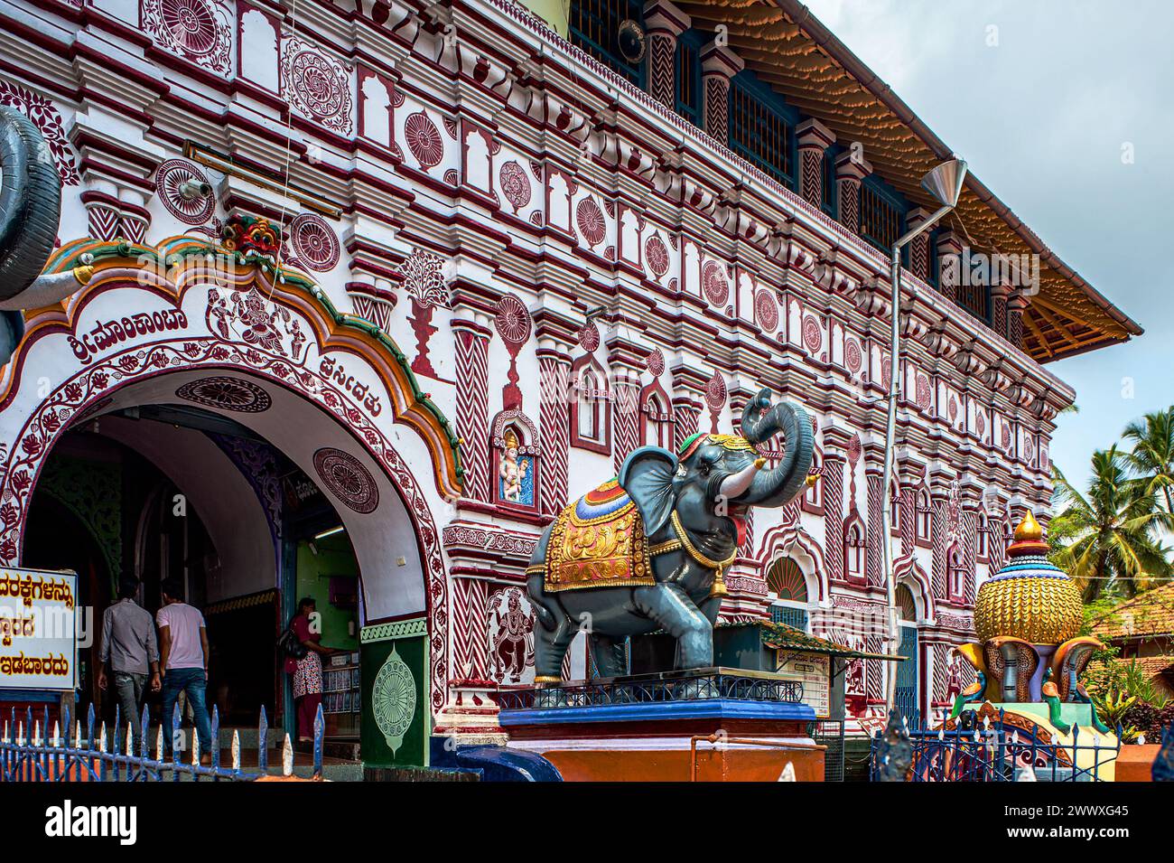 06 04 2014 Vintage Old Shri Marikamba Temple Sirsi U.K Karnataka India ...
