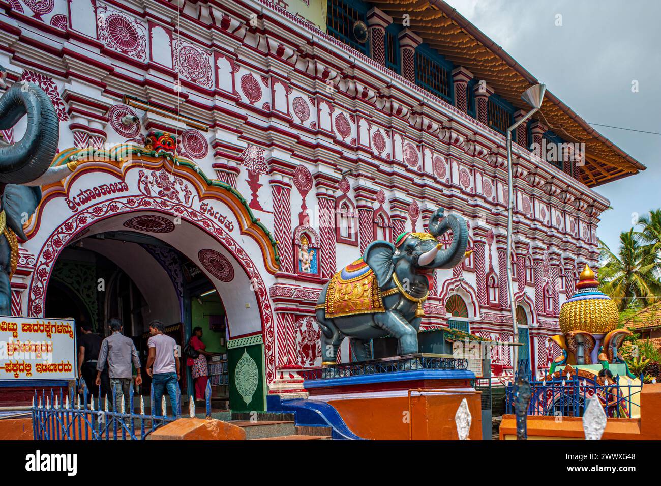 06 04 2014 Vintage Old Shri Marikamba Temple Sirsi U.K Karnataka India ...