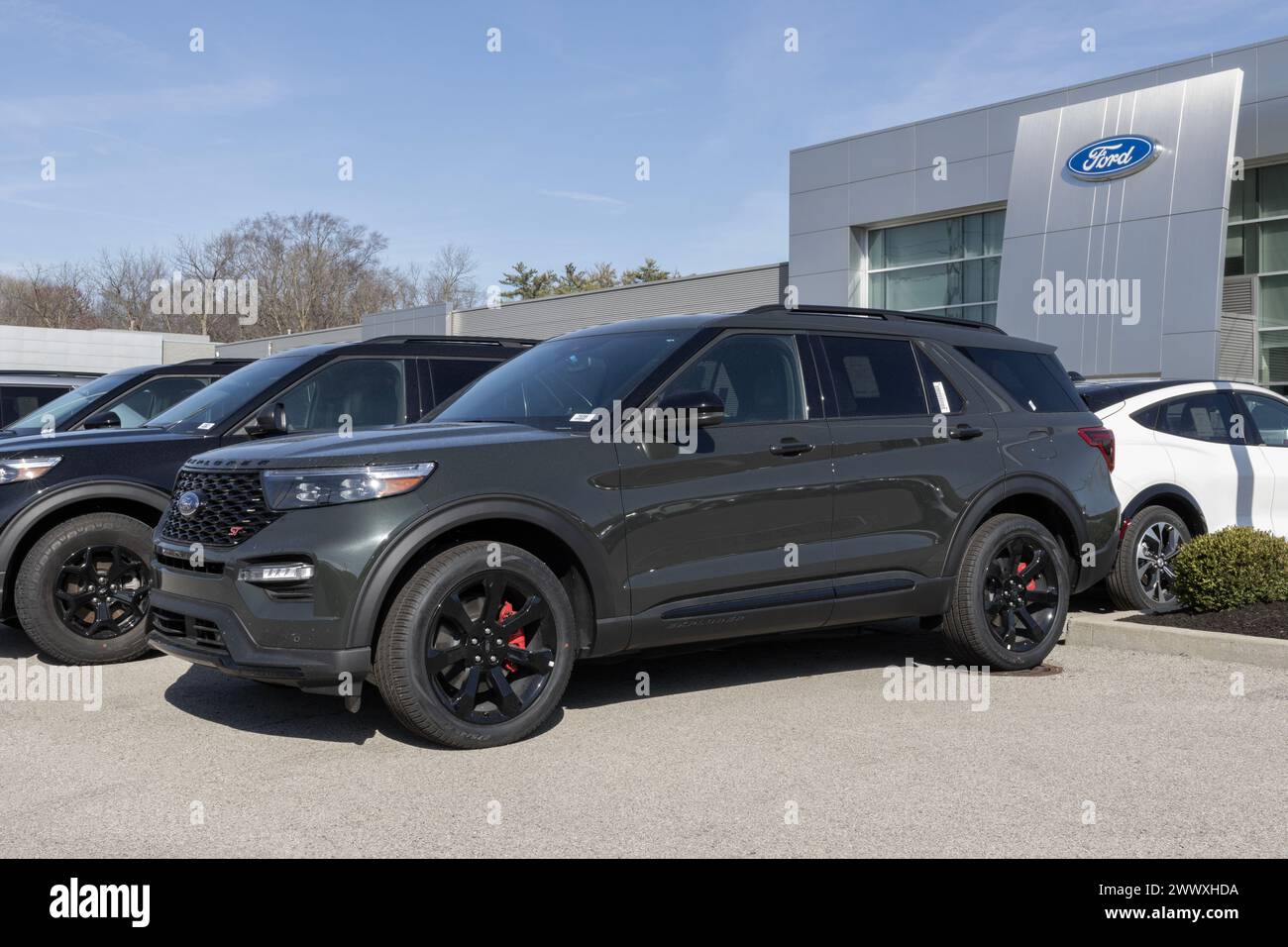 Indianapolis - March 24, 2024: Ford Explorer ST 4WD display at a ...