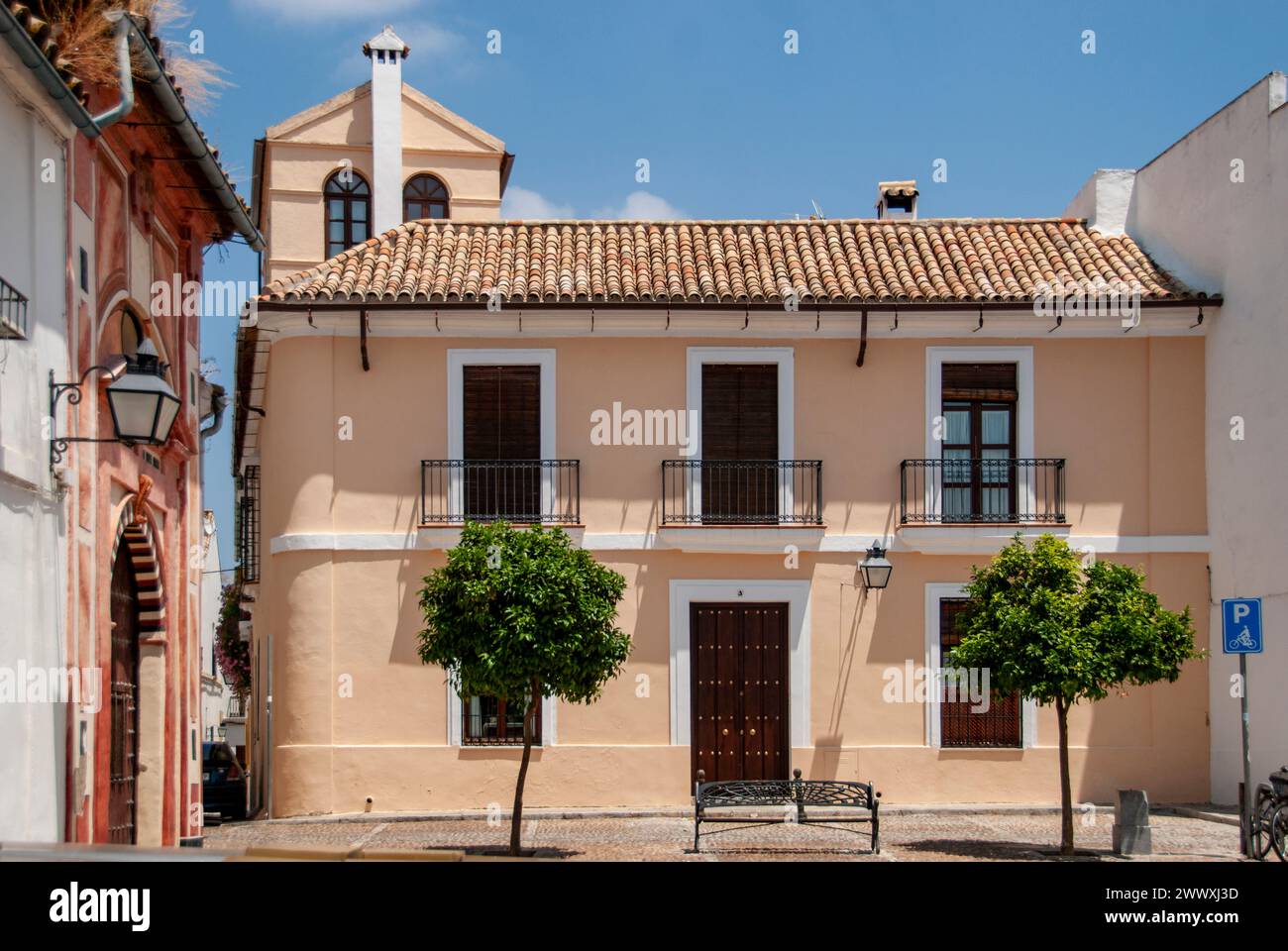 Traditional Spanish buildings Stock Photo - Alamy