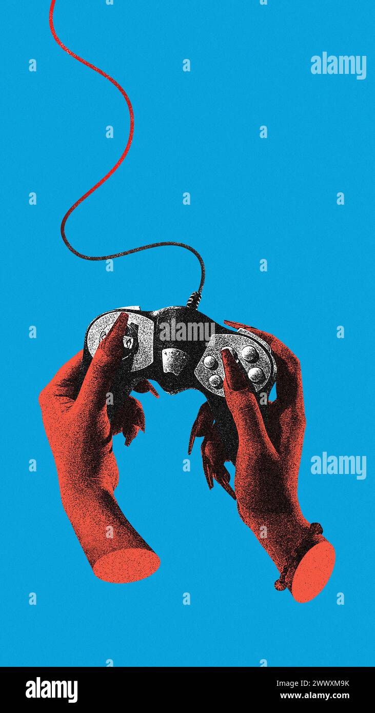 70s video game controller hi-res stock photography and images - Alamy