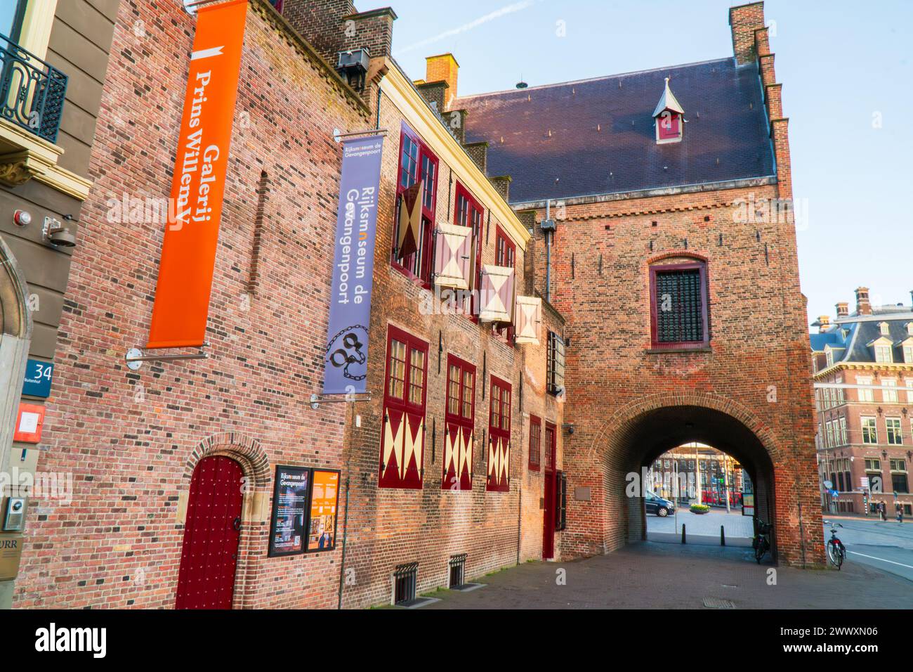 Prince Willem V museum, Gevangenpoort (Prisoner's Gate), former gate ...
