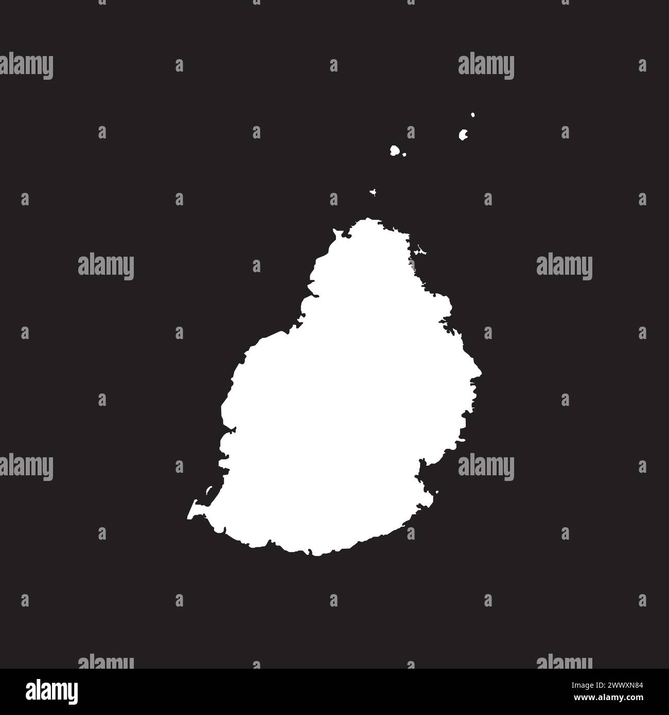 Mauritius map icon vector symbol design Stock Vector Image & Art - Alamy