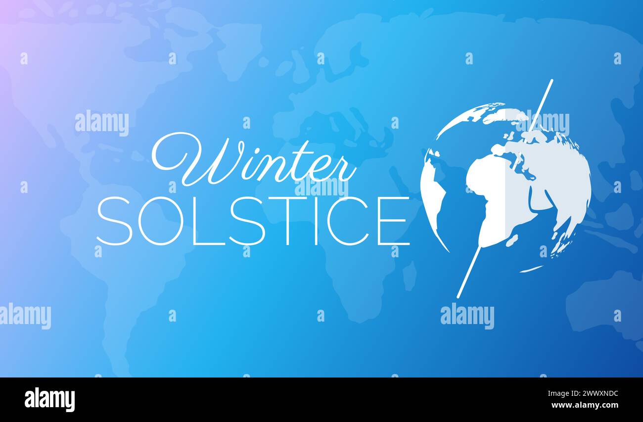 Colorful Winter Solstice Background Illustration Stock Vector Image ...