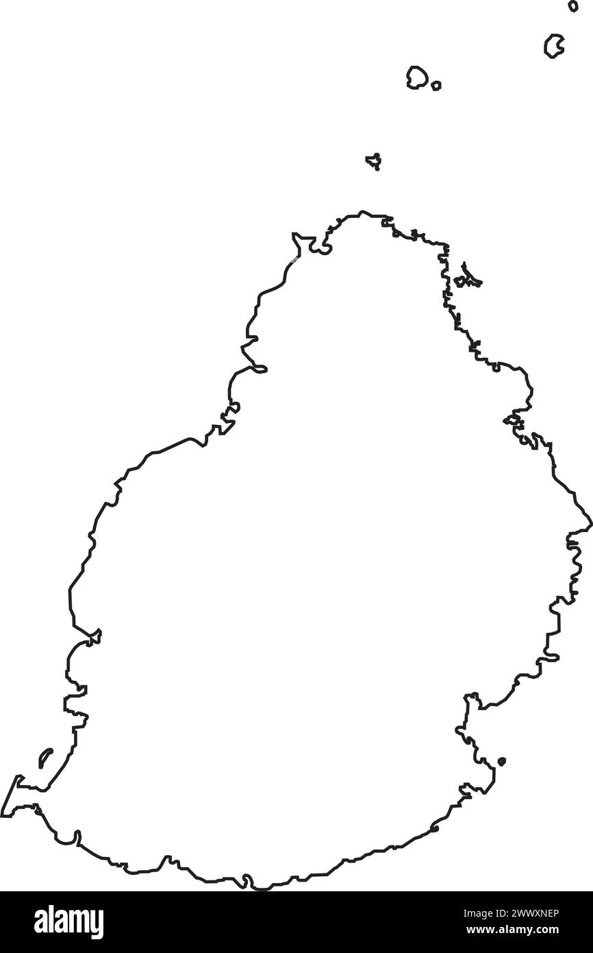 Mauritius map icon vector symbol design Stock Vector Image & Art - Alamy