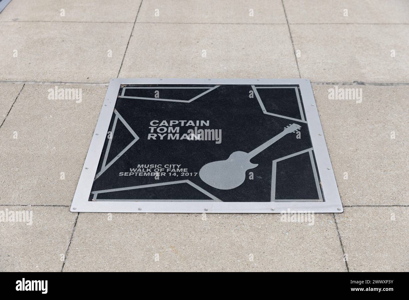 Nashville, TN - March 15, 2024: Captain Tom Ryman star on the Music ...