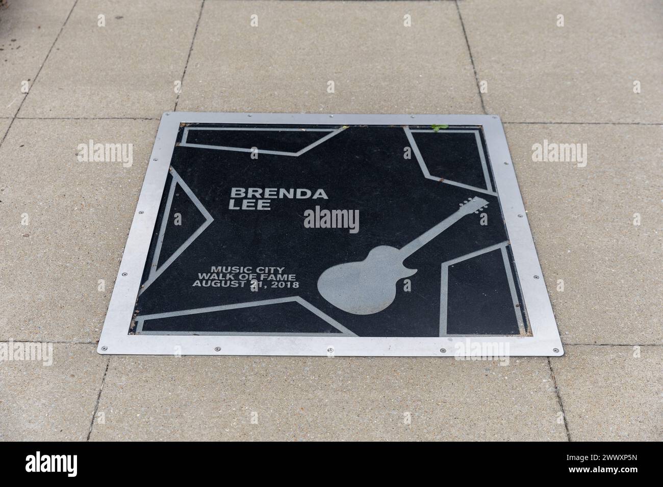 Nashville, TN - March 15, 2024: Brenda Lee star on the Music City Walk ...