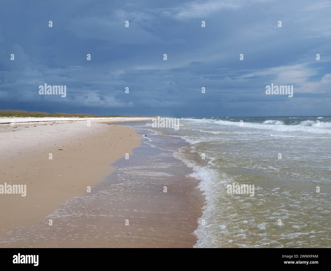 St. George island beach in a cloudy day Stock Photo - Alamy