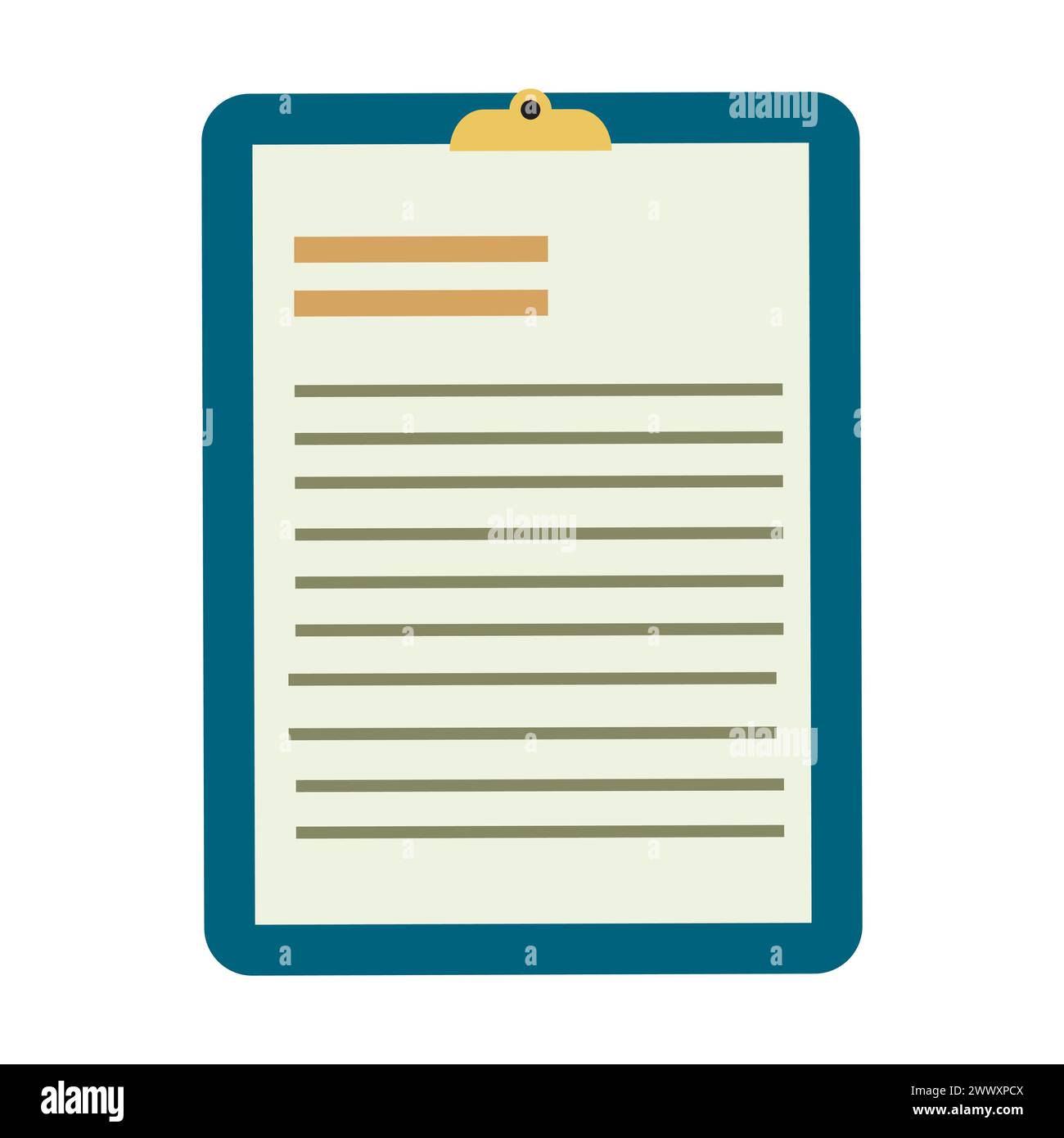 Blue Clipboard With White Paper Icon Stock Vector Image & Art - Alamy