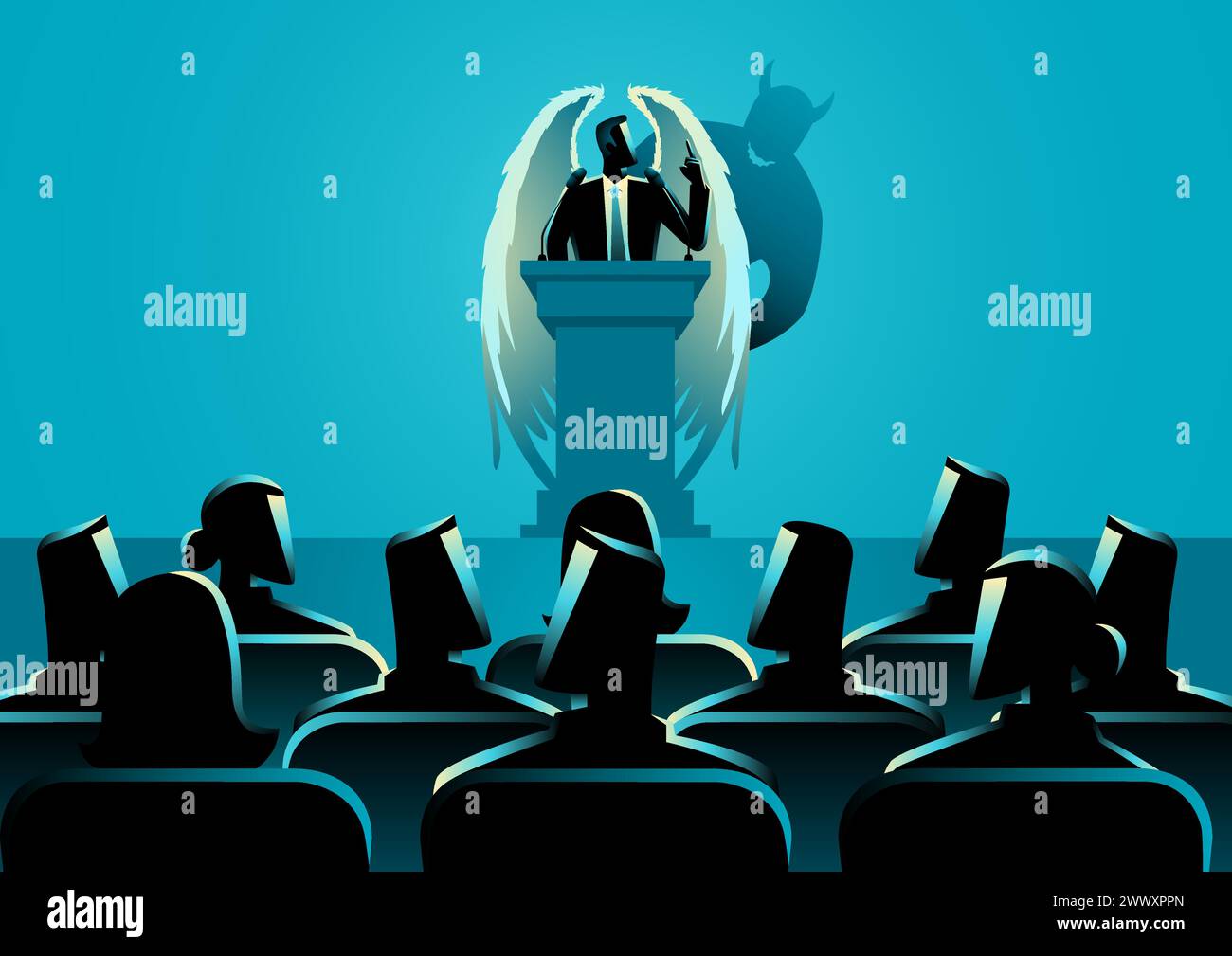 Angel emerges Stock Vector Images - Alamy