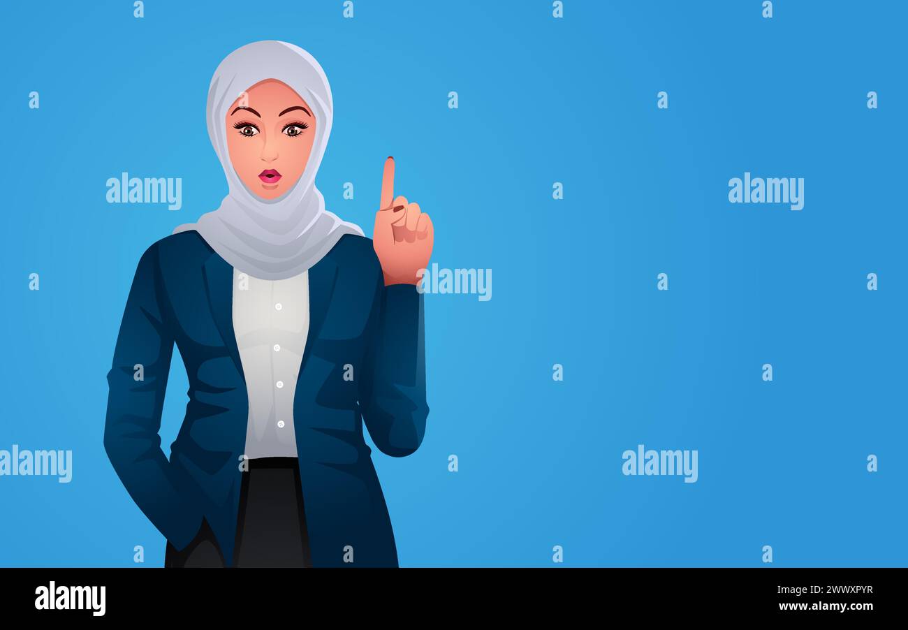 Beautiful Muslim businesswoman exuding confidence and elegance in ...